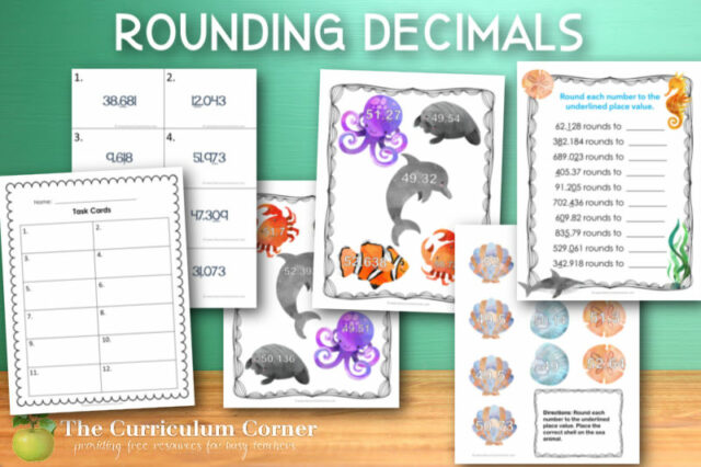 Rounding Decimals - The Curriculum Corner 4-5-6