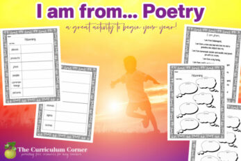I am from... Poetry - The Curriculum Corner 4-5-6
