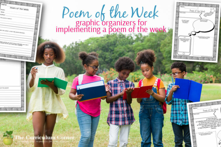 Poem of the Week - The Curriculum Corner 4-5-6