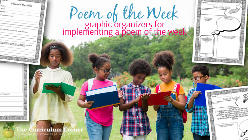 Poem of the Week - The Curriculum Corner 4-5-6