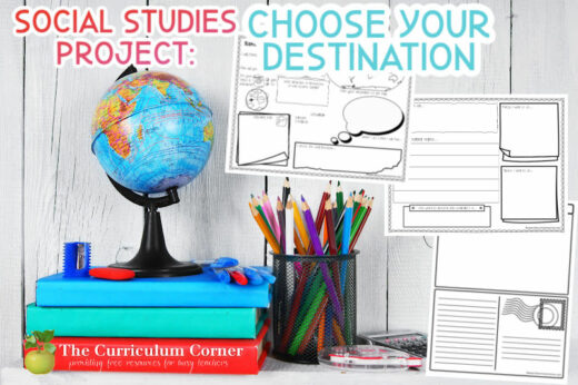 Choose Your Destination Activity - The Curriculum Corner 4-5-6