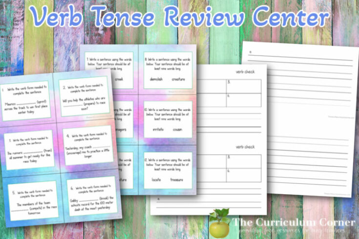 Verb Tense Review Center - The Curriculum Corner 4-5-6