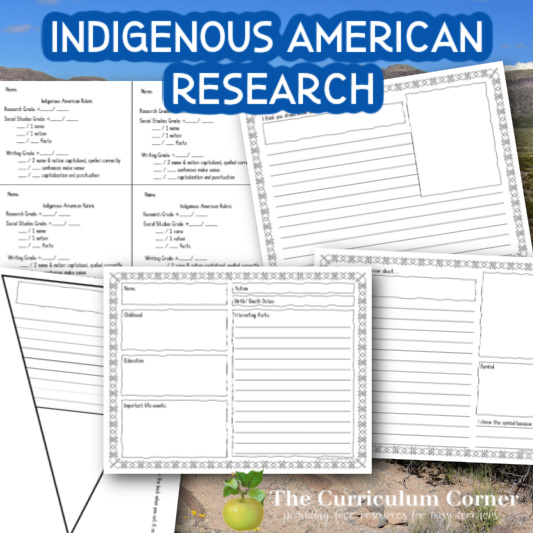 Indigenous Americans Research - The Curriculum Corner 4-5-6
