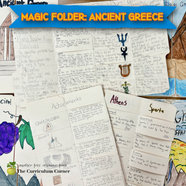 Ancient Greece Magic Folder - The Curriculum Corner 4-5-6