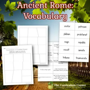 ancient rome vocabulary fb - The Curriculum Corner 4-5-6