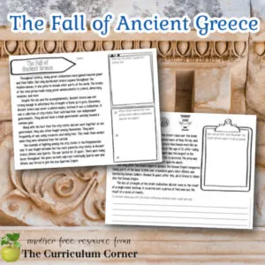fall ancient greece fb - The Curriculum Corner 4-5-6