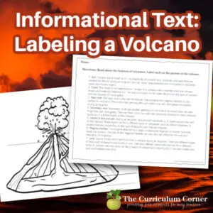volcano labels fb - The Curriculum Corner 4-5-6