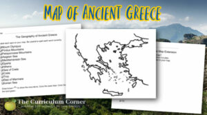 Ancient Greece Map - The Curriculum Corner 4-5-6