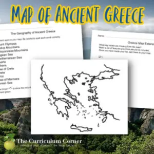 greece map feature - The Curriculum Corner 4-5-6