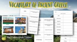 Vocabulary of Ancient Greece - The Curriculum Corner 4-5-6