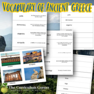 greece vocabulary feature - The Curriculum Corner 4-5-6