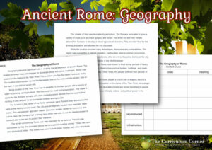 The Geography of Ancient Rome - The Curriculum Corner 4-5-6