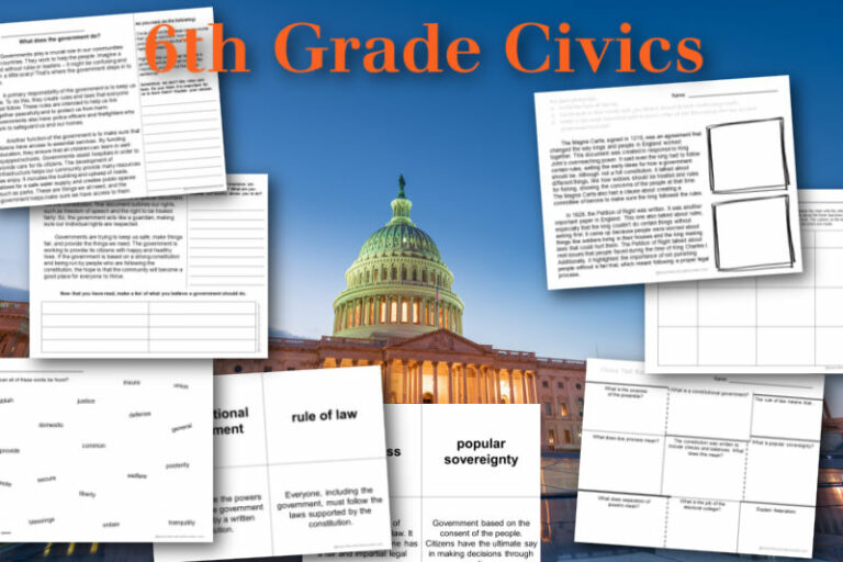 Sixth Grade Civics - The Curriculum Corner 4-5-6