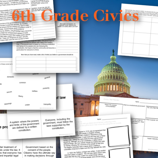 Sixth Grade Civics - The Curriculum Corner 4-5-6