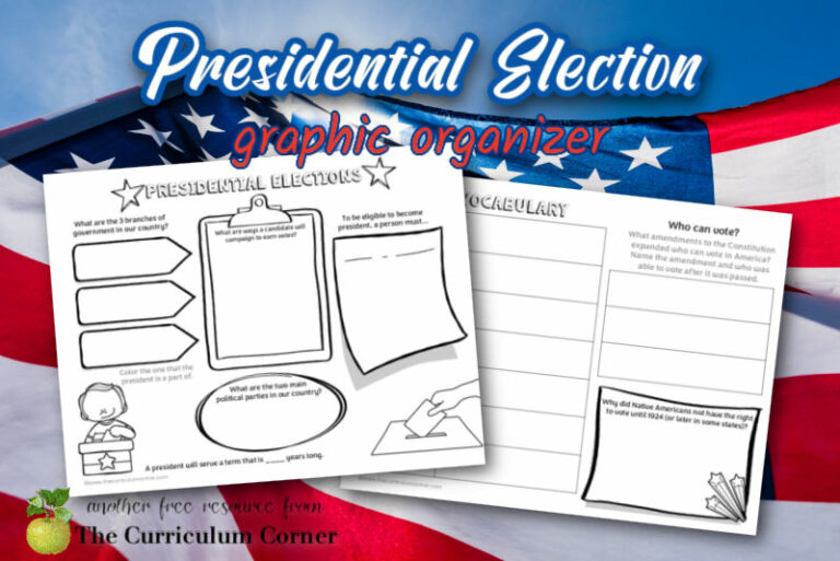 Presidential Election Graphic Organizer - The Curriculum Corner 4-5-6