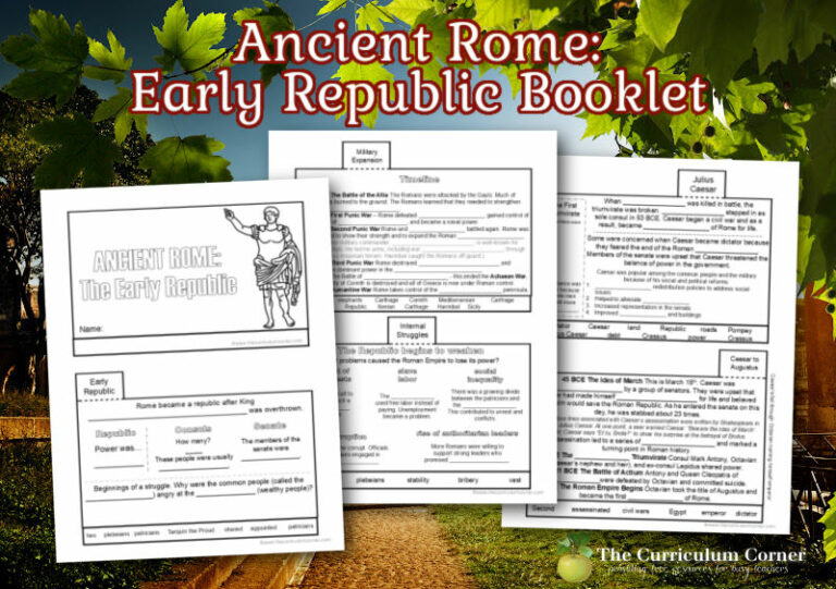Rome: Early Republic Booklet - The Curriculum Corner 4-5-6