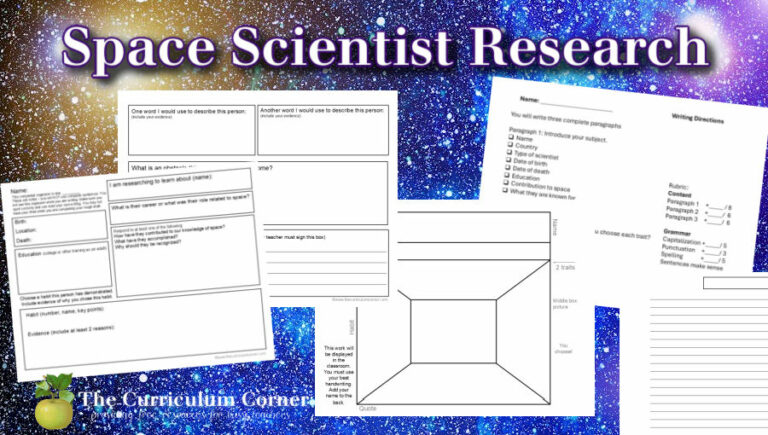 Scientist Research - Space - The Curriculum Corner 4-5-6