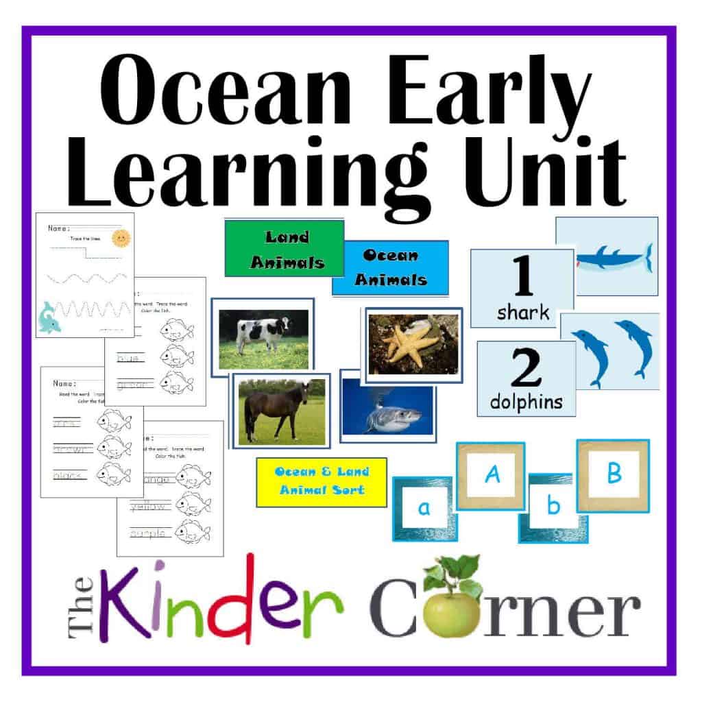Ocean Themed Unit - The Kinder Corner