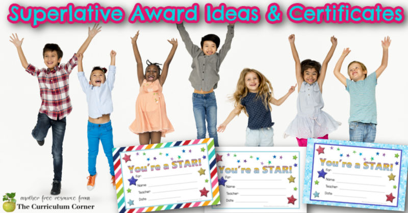 Superlative Awards & Certificates - The Kinder Corner
