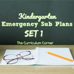 Kindergarten Emergency Sub Plans - The Kinder Corner