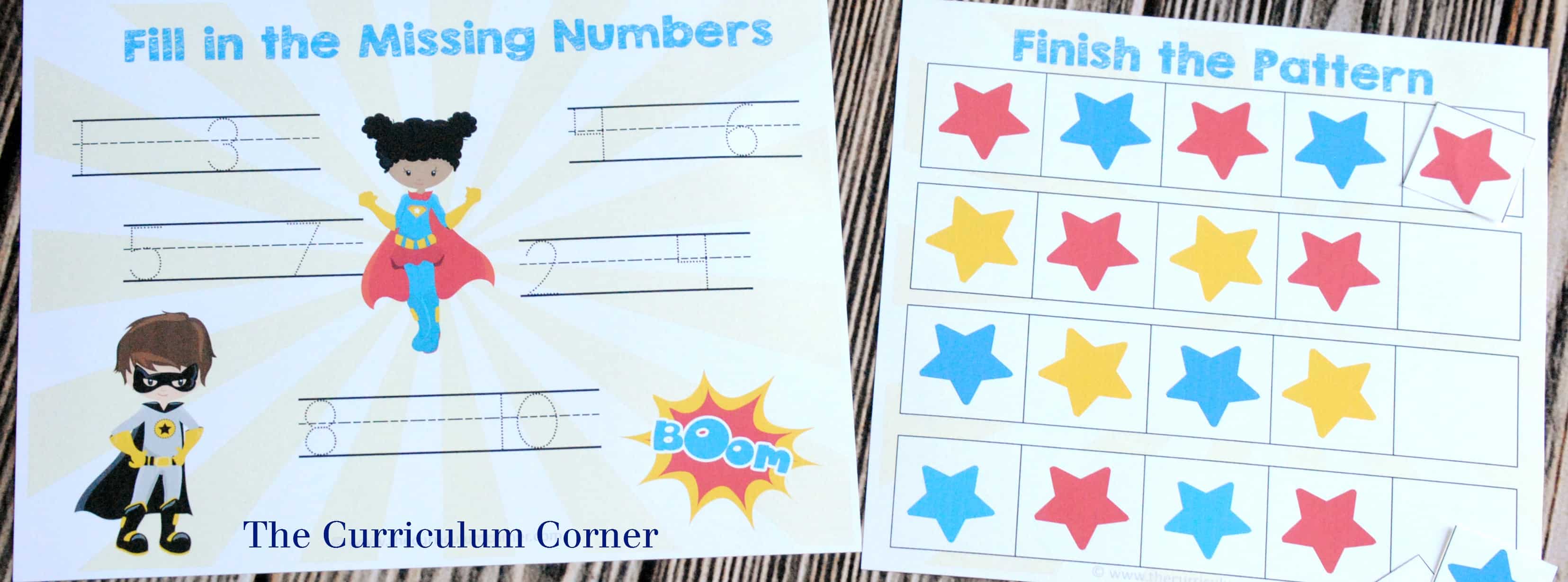 Superhero Math & Literacy Centers - The Kinder Corner