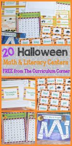 Halloween Math & Literacy Centers - The Kinder Corner