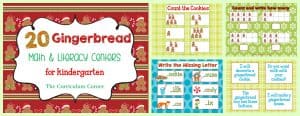 Gingerbread Math & Literacy Centers - The Kinder Corner