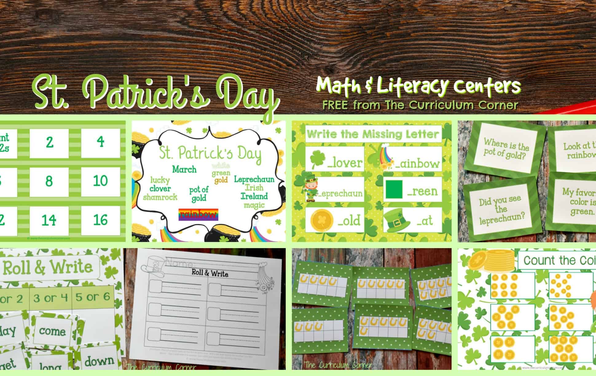 St. Patrick's Math & Literacy Centers - The Kinder Corner