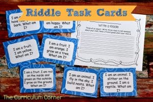 Riddle Task Cards (Inferencing) - The Kinder Corner