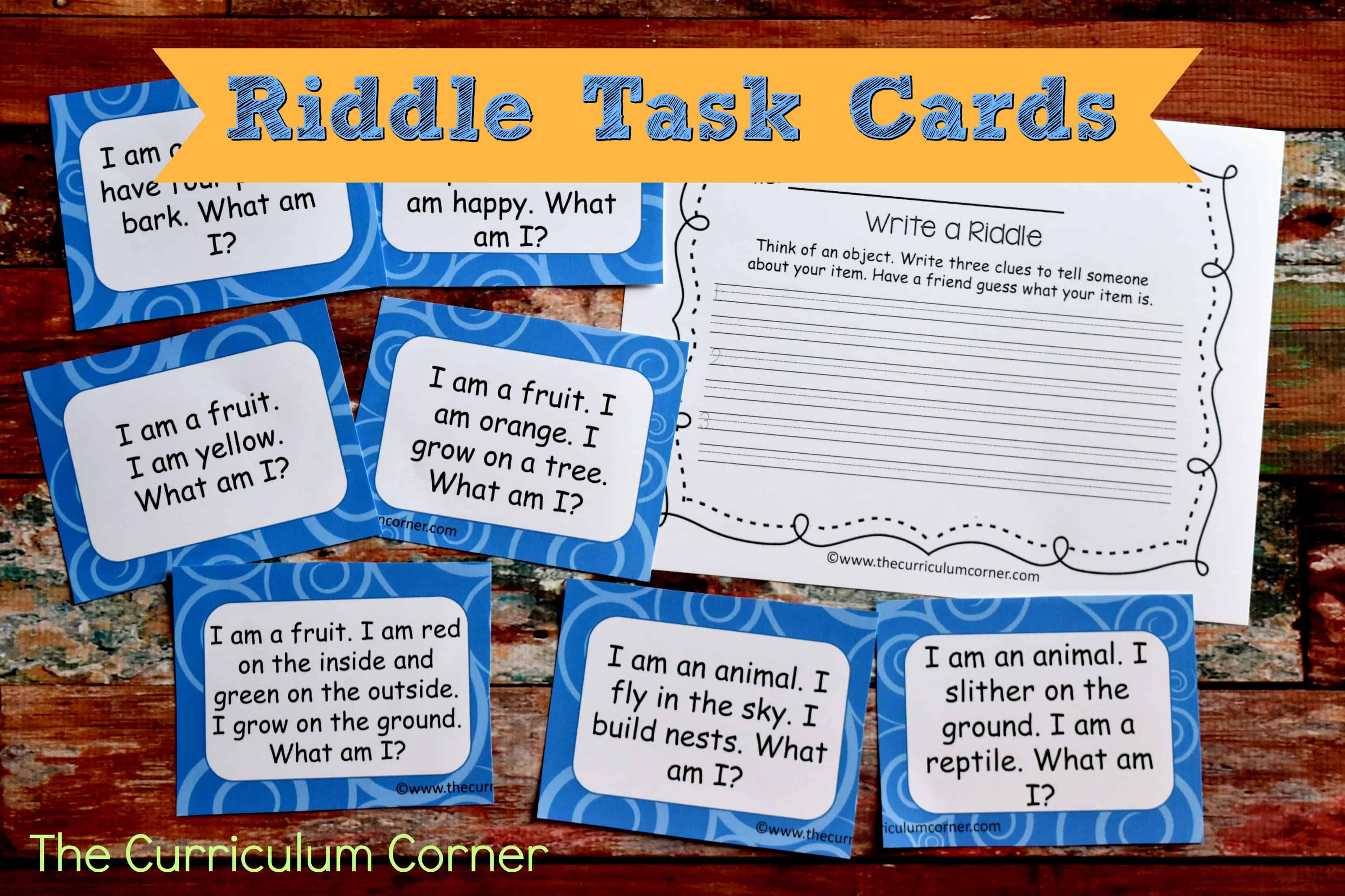 Riddle Task Cards (Inferencing) - The Kinder Corner Riddle Task Cards (Inferencing) - The Kinder Corner