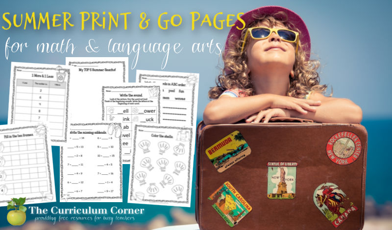 Summer No Prep Pages - The Kinder Corner