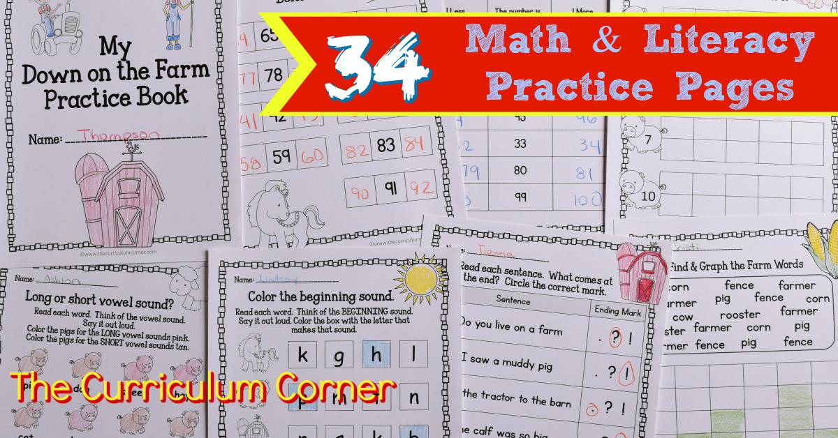 Farm Print & Go Pages - The Kinder Corner