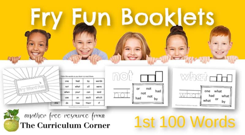 Fry Word Fun Booklets - The Kinder Corner