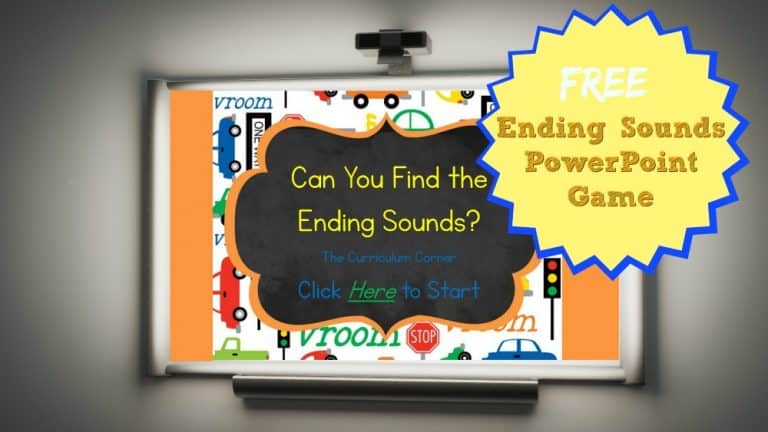 Ending Sounds PowerPoint Game - The Kinder Corner
