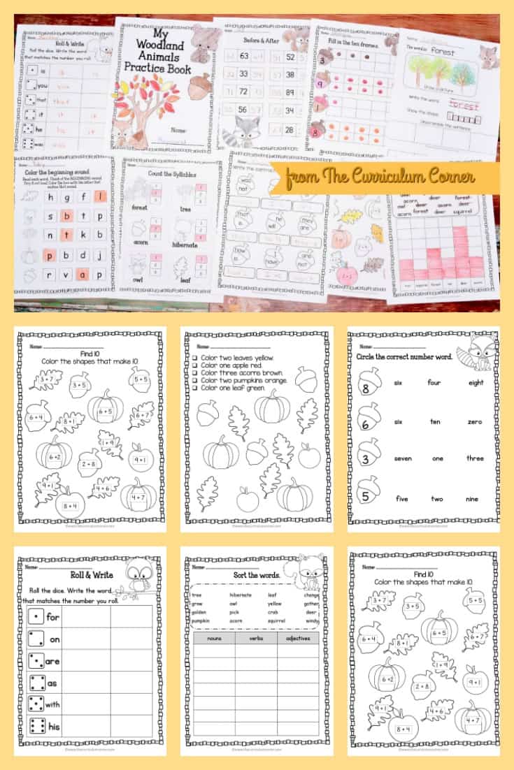 Woodland Animals Print & Go - The Kinder Corner