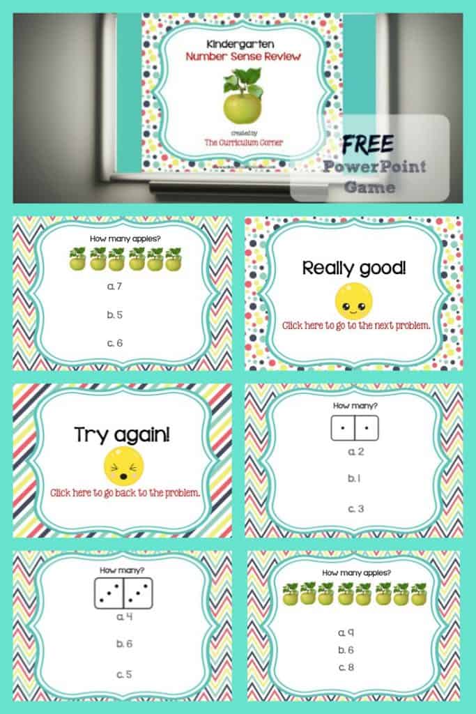 Review Game: Kindergarten Number Sense - The Kinder Corner