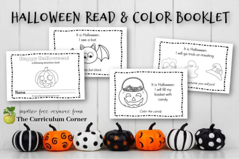 Halloween Booklet - The Kinder Corner