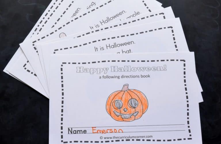 Halloween Booklet - The Kinder Corner
