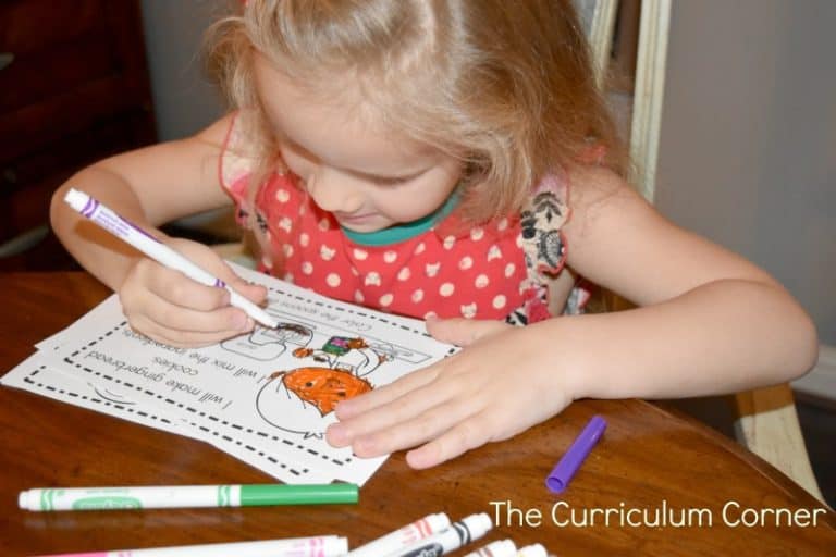 Gingerbread Read & Color Book - The Kinder Corner