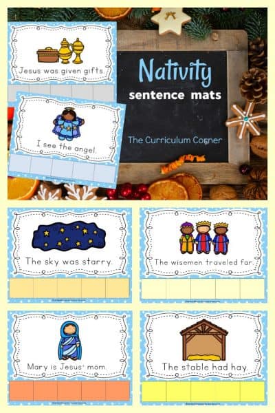 Nativity Sentence Mats - The Kinder Corner