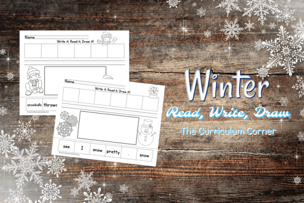Winter Read, Write & Draw - The Kinder Corner