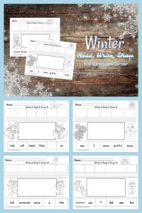 Winter Read, Write & Draw - The Kinder Corner