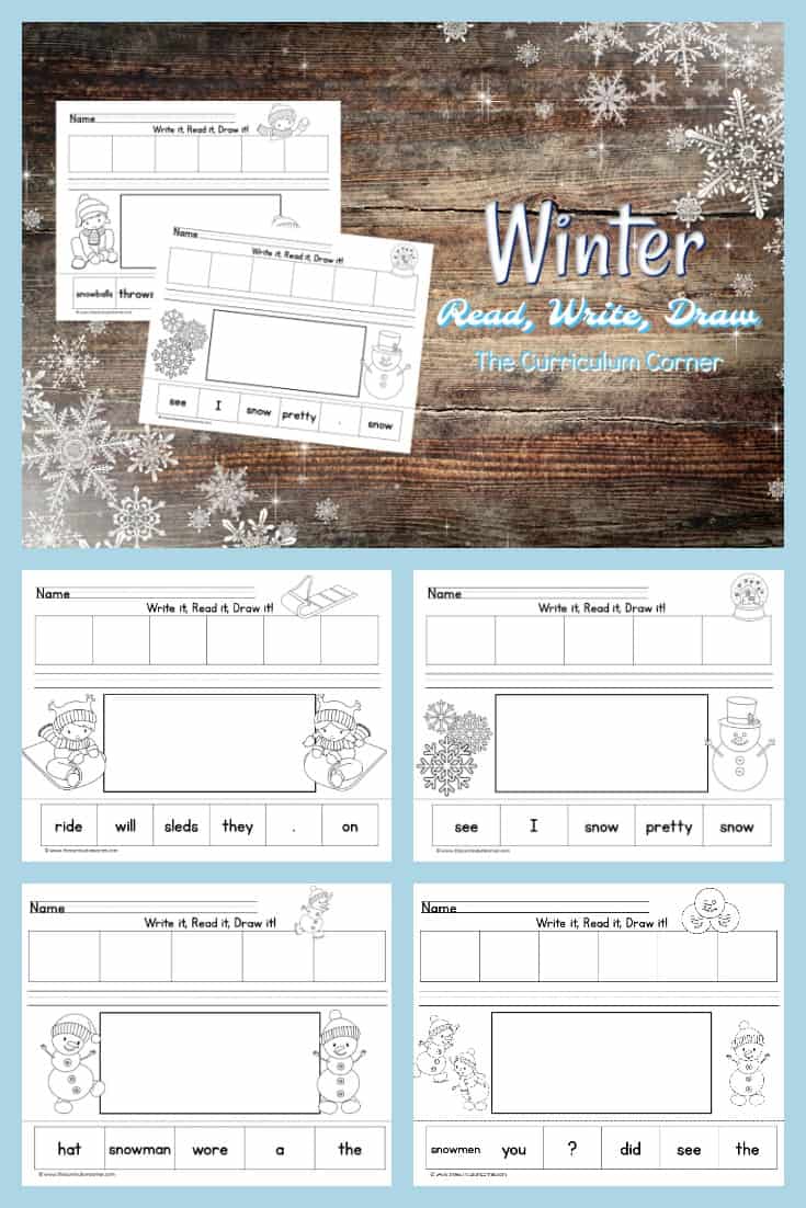 Winter Read, Write & Draw - The Kinder Corner