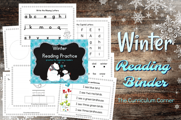 Winter Reading Binder - The Kinder Corner