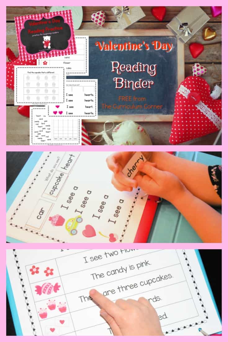 Valentine's Day Reading Binder - The Kinder Corner
