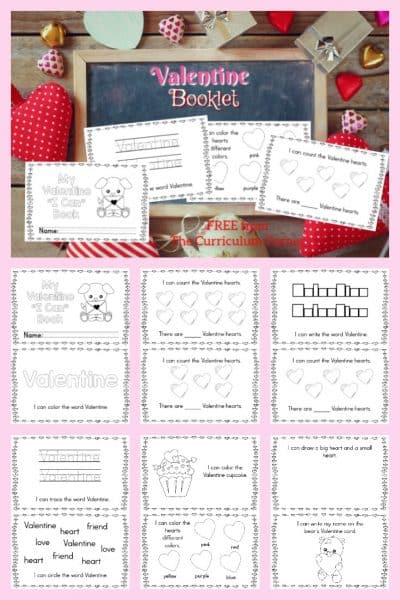 Simple Valentine Booklet - The Kinder Corner