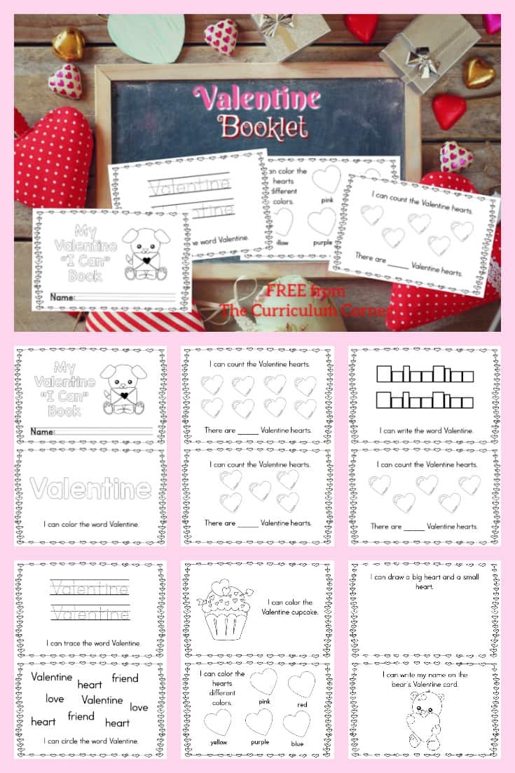 Simple Valentine Booklet - The Kinder Corner