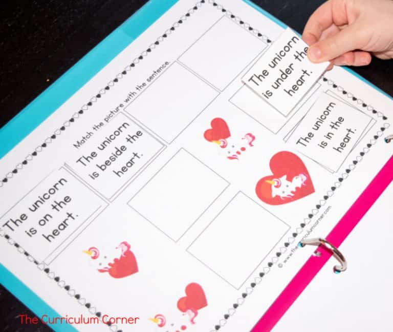 Valentine's Day Reading Binder - The Kinder Corner