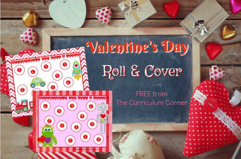 Valentine's Day Roll & Cover - The Kinder Corner