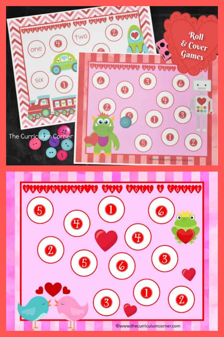Valentine's Day Roll & Cover - The Kinder Corner